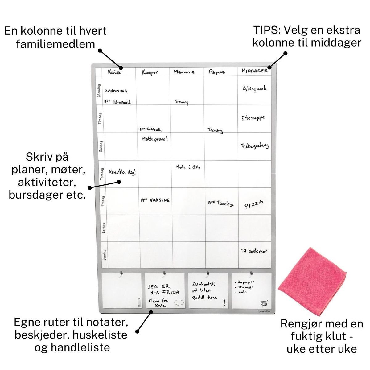 Ukeplan - Et must for deg med hektiske hverdager! - Sjarmtroll.no